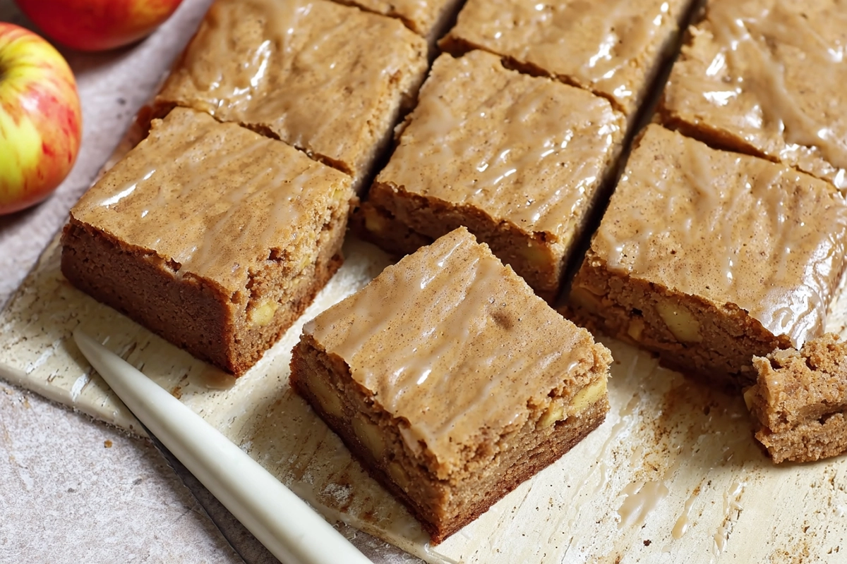 Apple Brownies with Maple Glaze – A Cozy Homestyle Treat