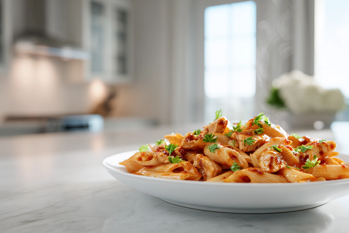 One Pan Tangy Honey BBQ Chicken Penne — Sweet, Smoky, and Ready in ...